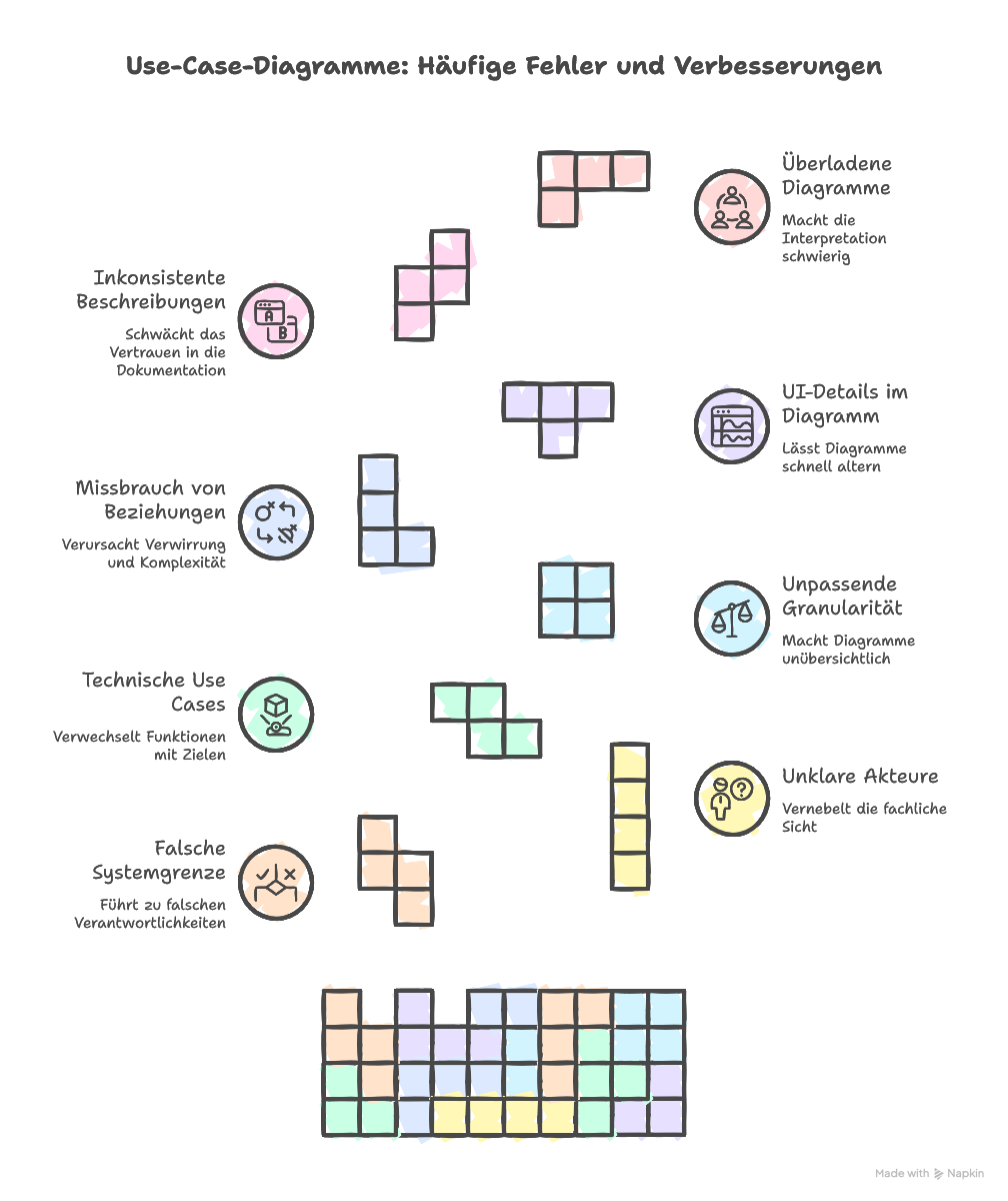 Typische Modellierungsfehler beim Use Case Diagramm - PURE Consultant