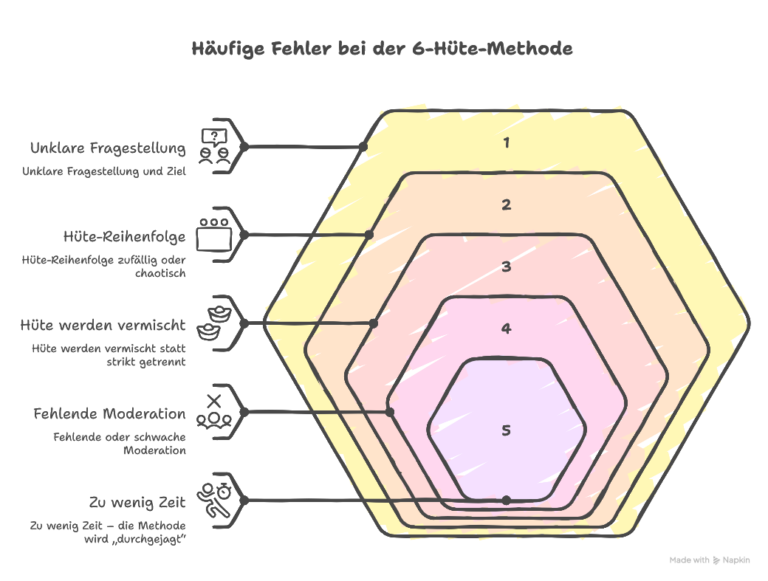 Typische Fehler bei der 6 Hüte Methode - PURE Consultant